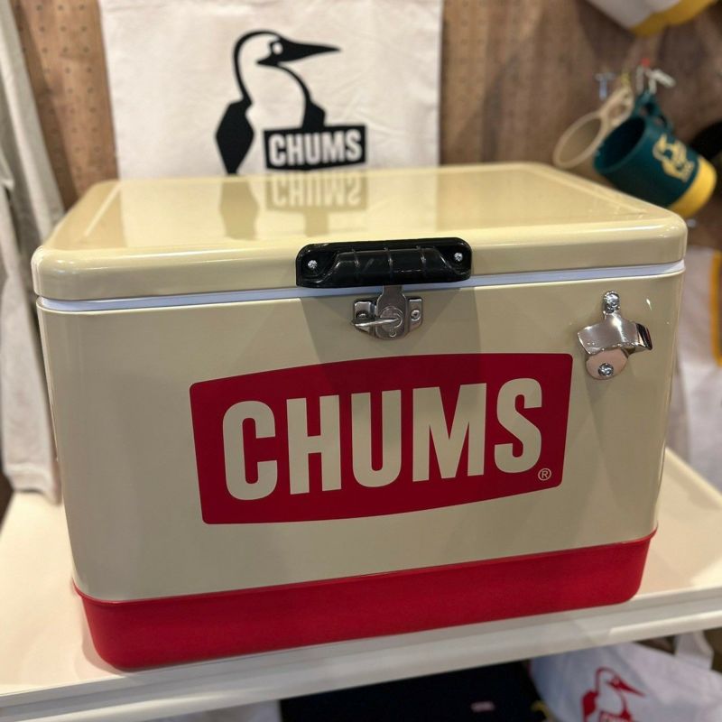 CHUMS（チャムス）アウトドアアイテム｜チャムス スチール クーラーボックス 54L 【Beige】